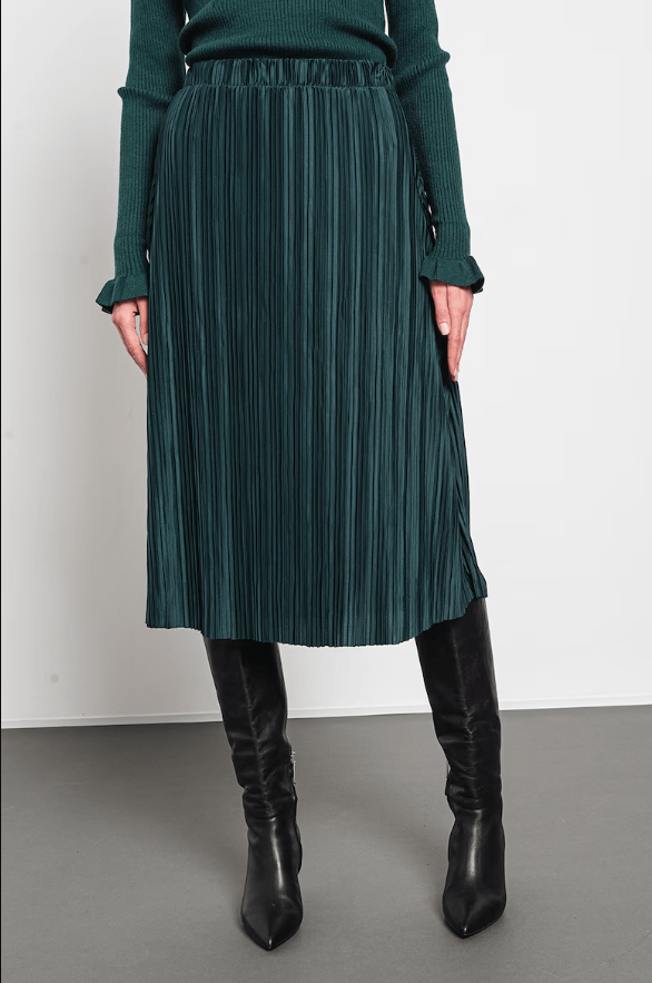 Fusta cu pliuri si talie elastica Fiolina